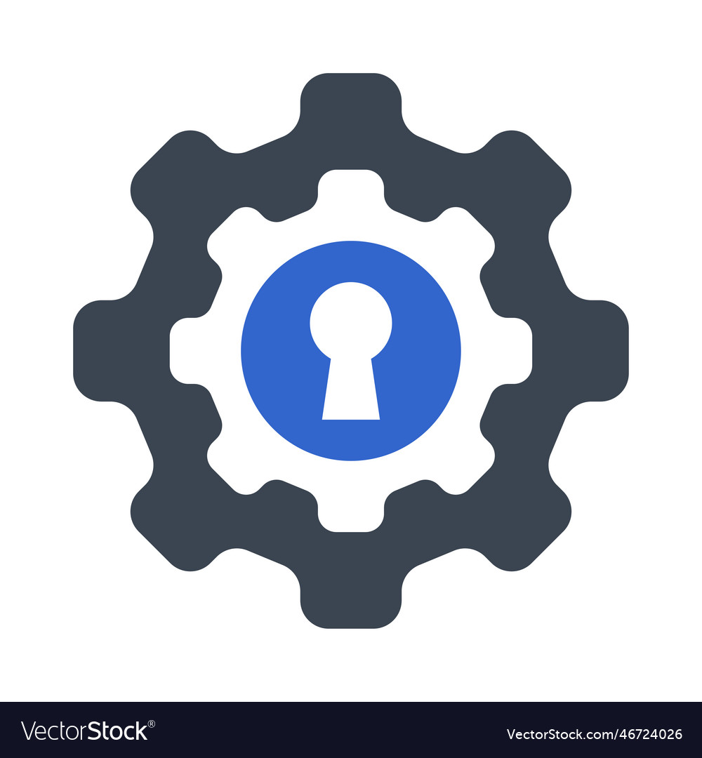 Lock setting icon Royalty Free Vector Image - VectorStock