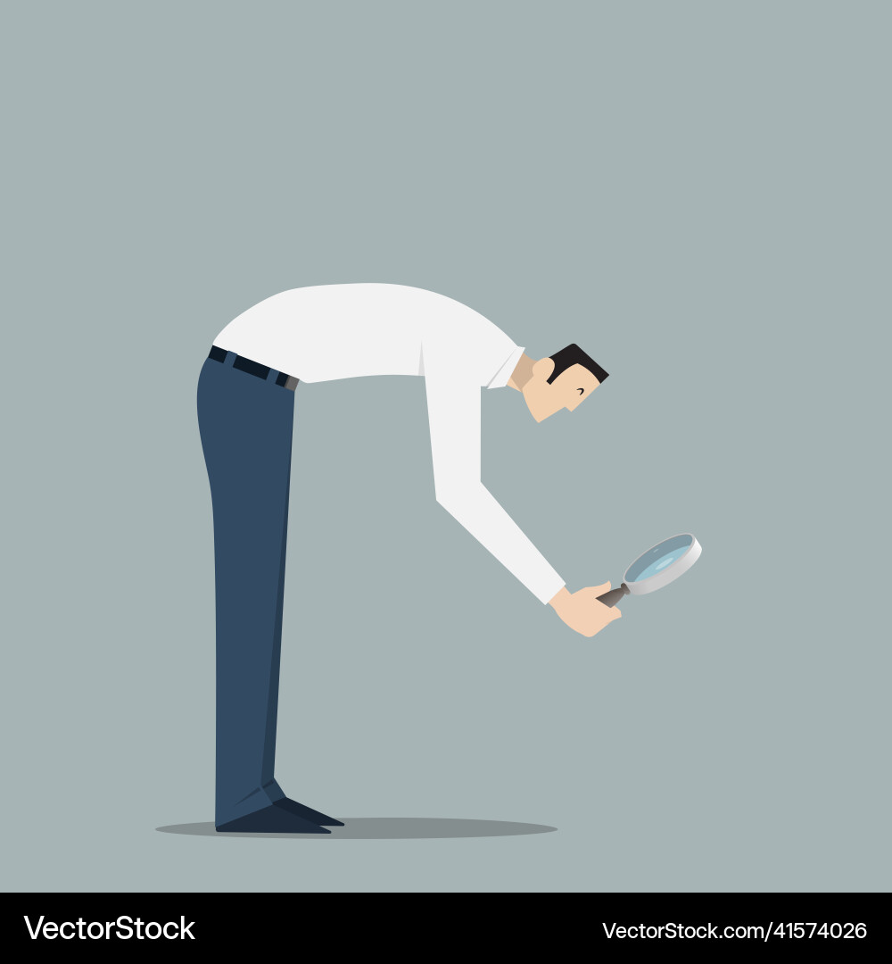 Looking for clues Royalty Free Vector Image - VectorStock