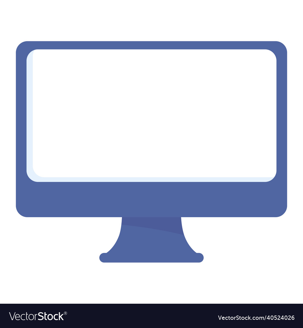 Screen computer icon Royalty Free Vector Image