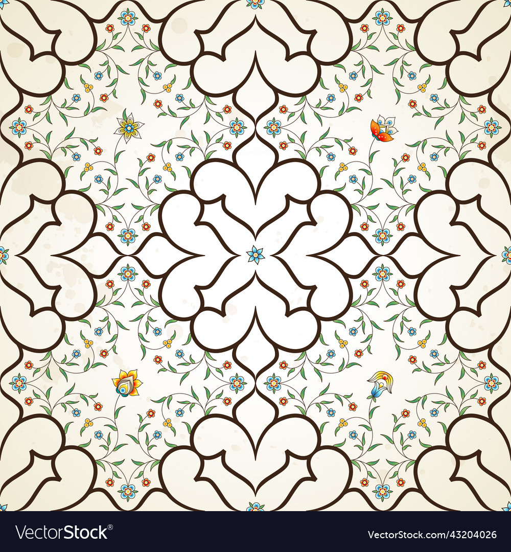 Seamless pattern in eastern style Royalty Free Vector Image