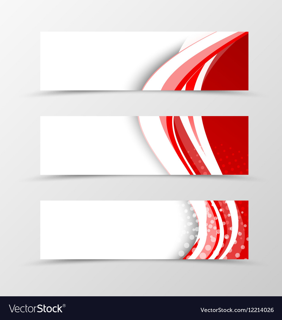 Set of header banner digital design Royalty Free Vector