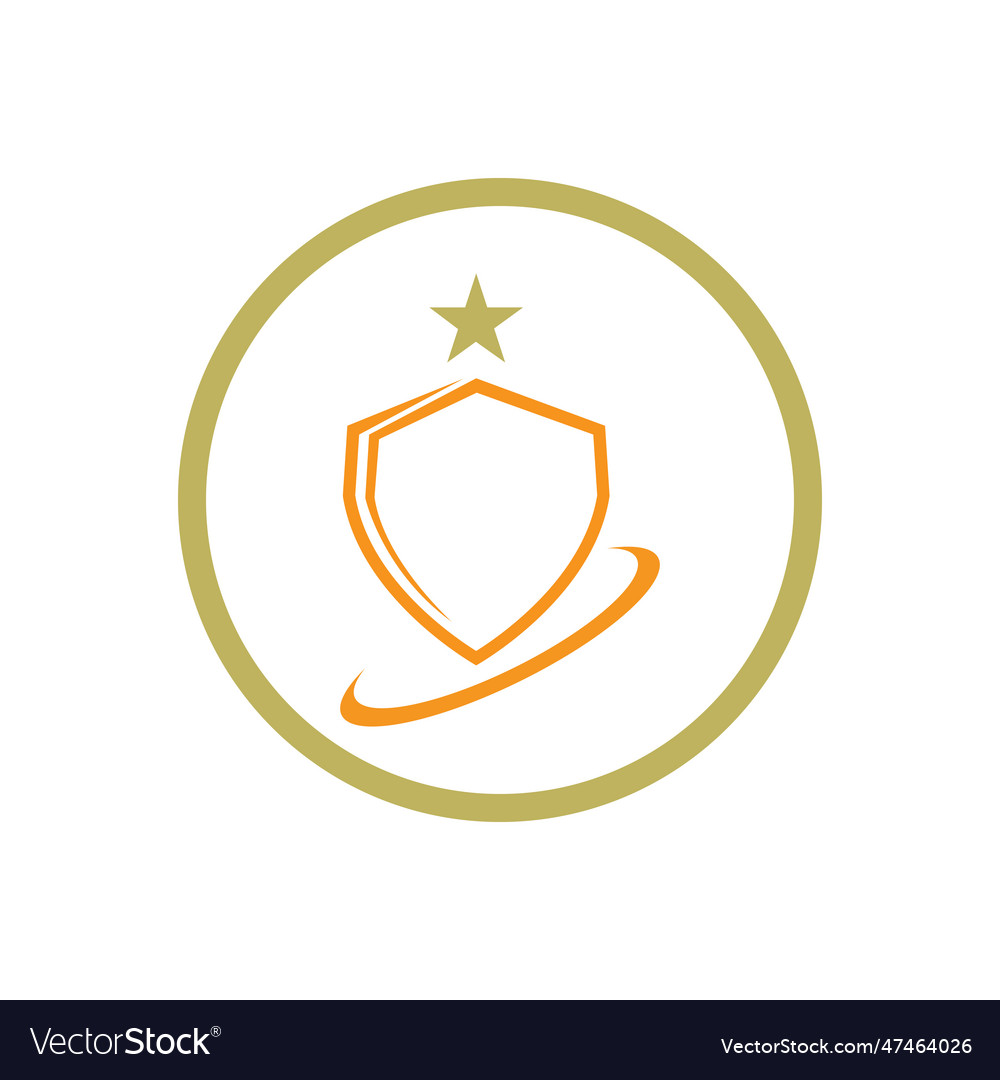 Shield logo template ready to use protect icon in Vector Image