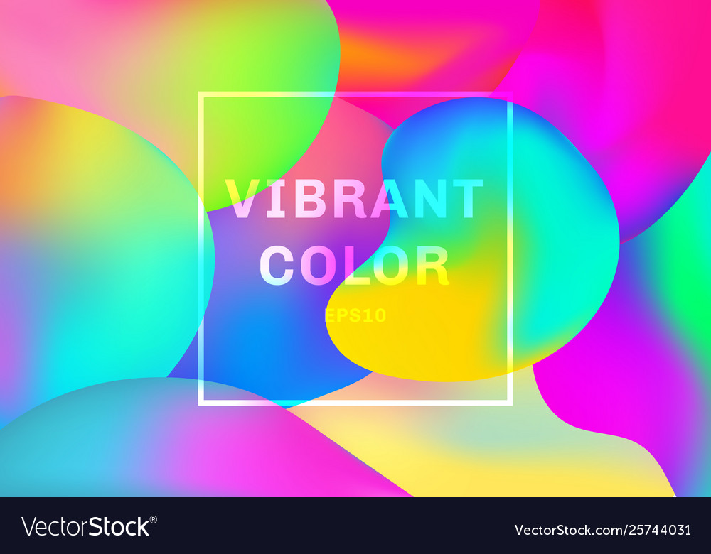 3d liquid or fluid shapes gradient elements Vector Image