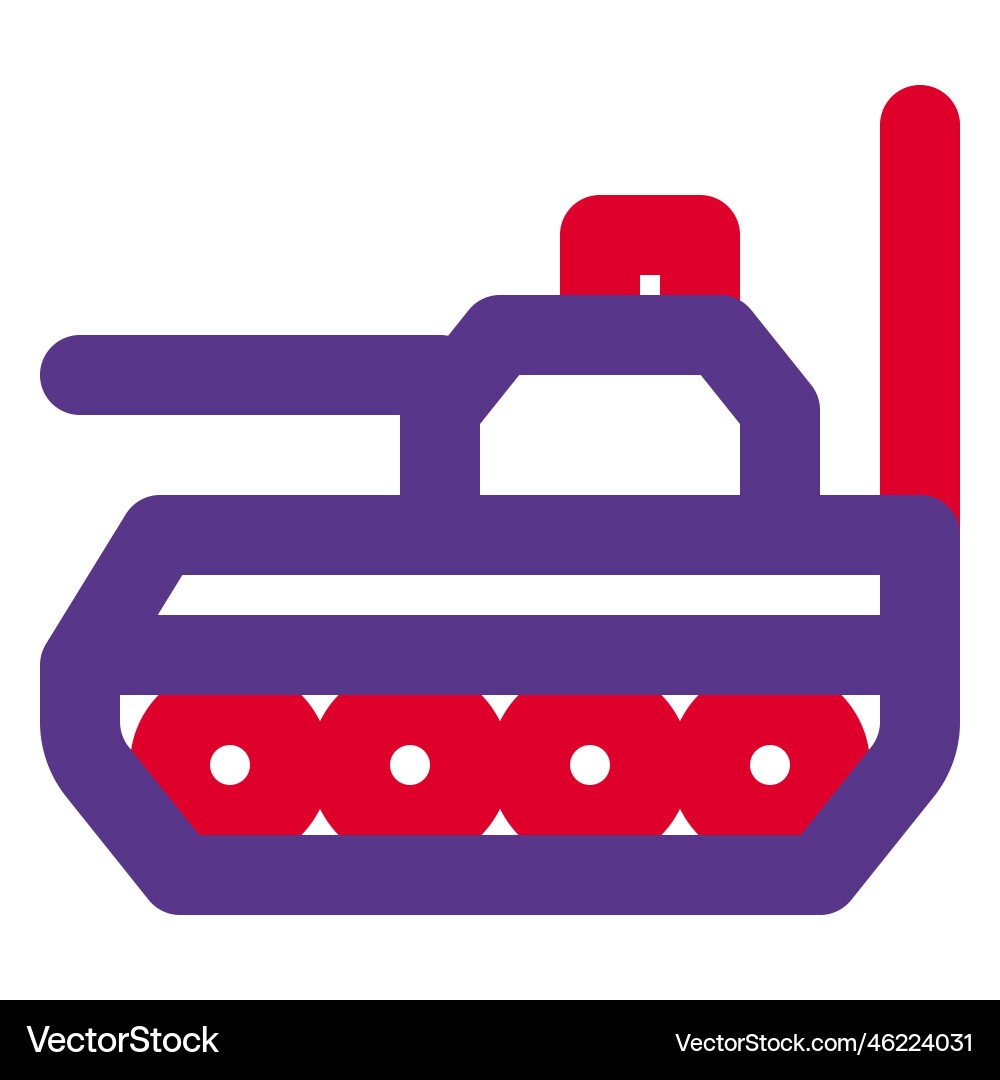An armored combat vehicle tank Royalty Free Vector Image