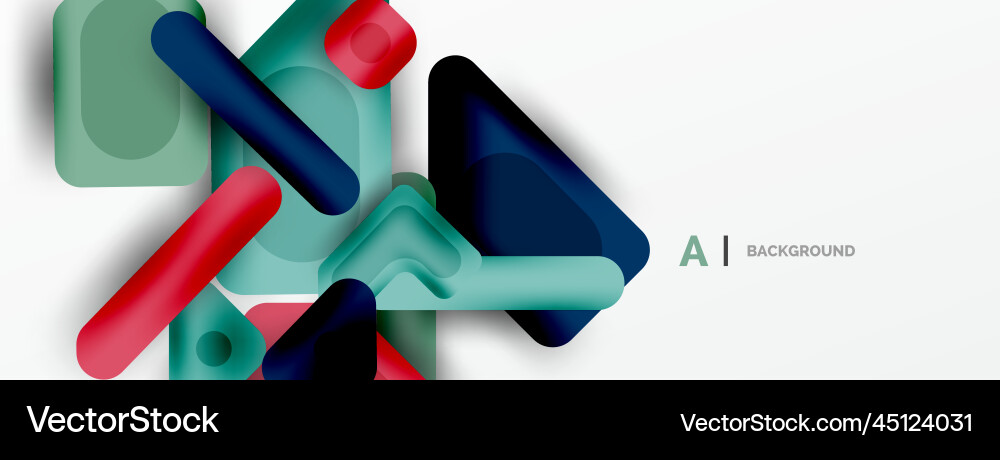 Colorful geometric shapes lines squares Royalty Free Vector