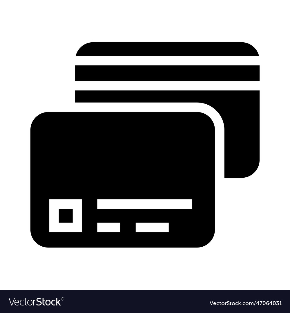 Credit card icon Royalty Free Vector Image - VectorStock