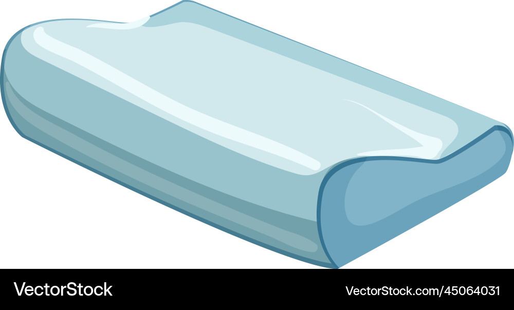 Cushion pillow orthopedic cartoon Royalty Free Vector Image