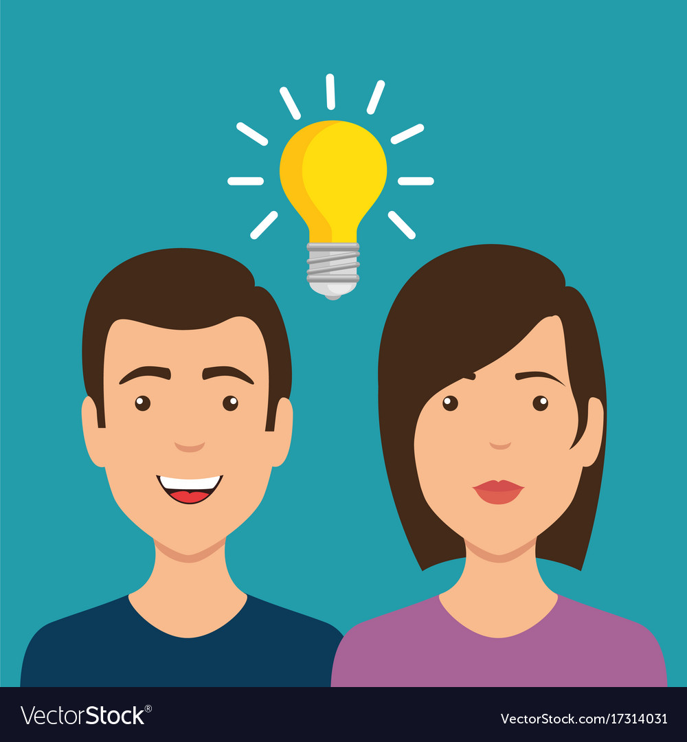 Design thinking creative ideas concept Royalty Free Vector