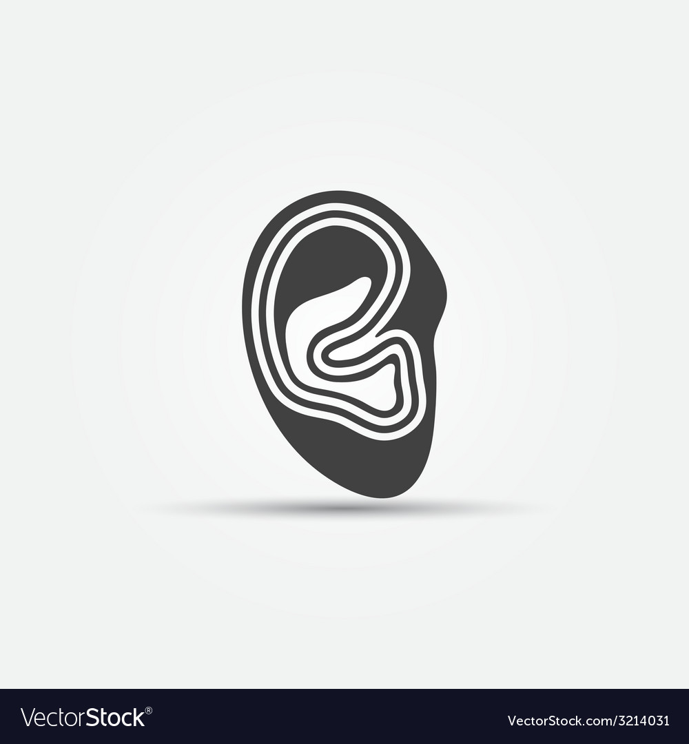 Ear icon Royalty Free Vector Image - VectorStock