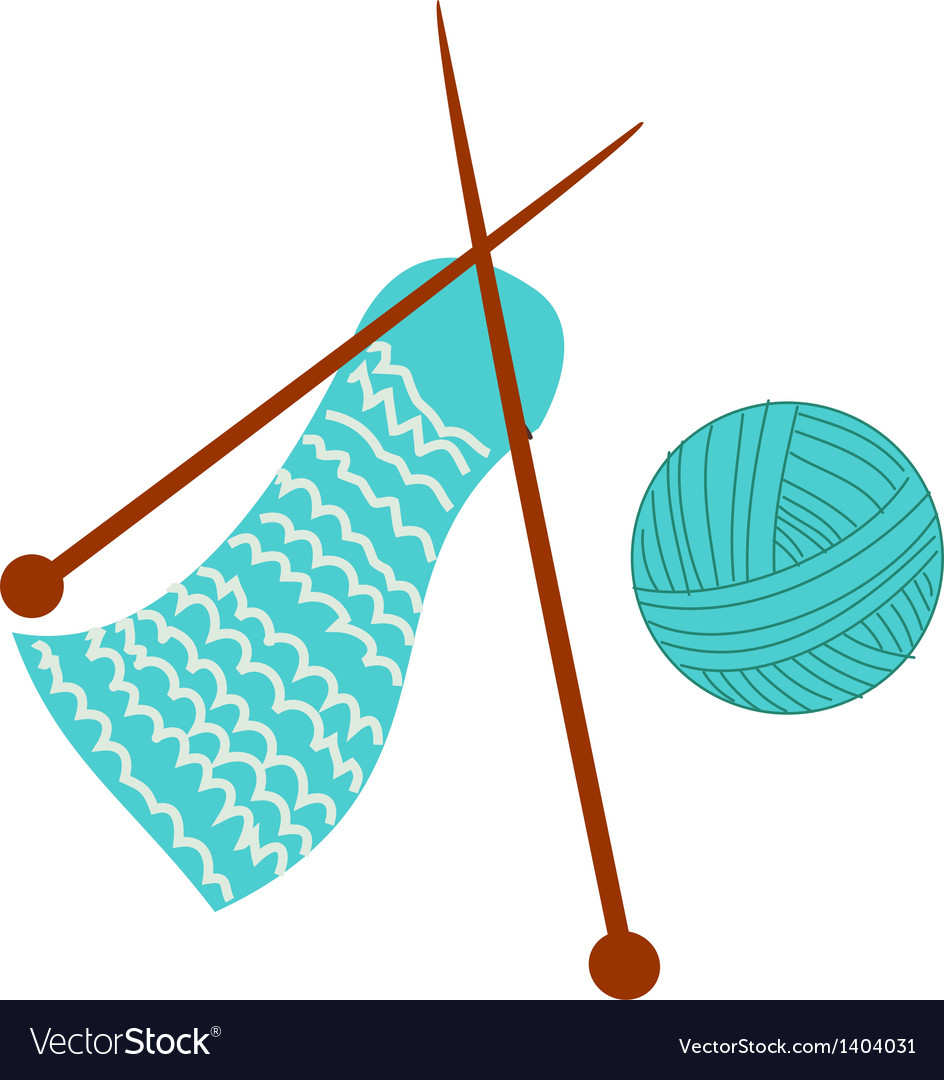 Knitting material Royalty Free Vector Image - VectorStock