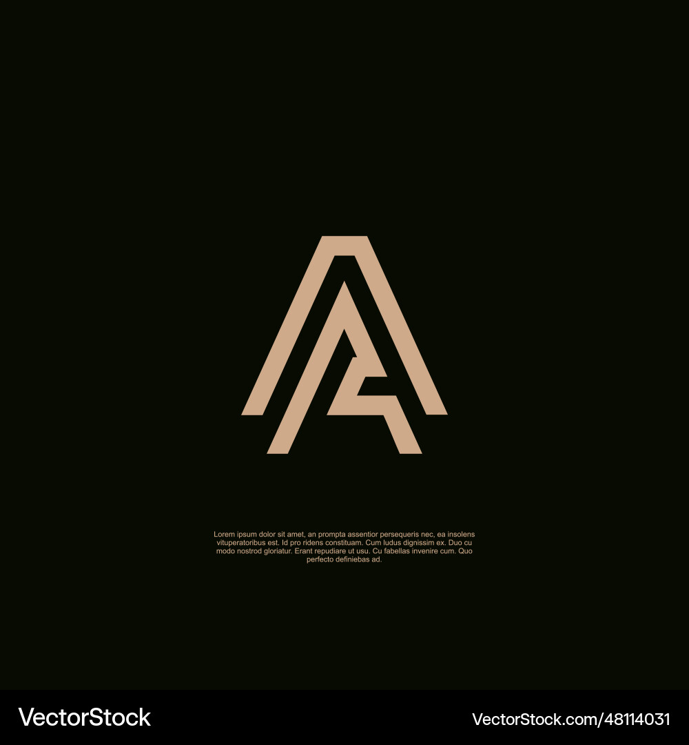 Letter a professional logo for all brands Vector Image