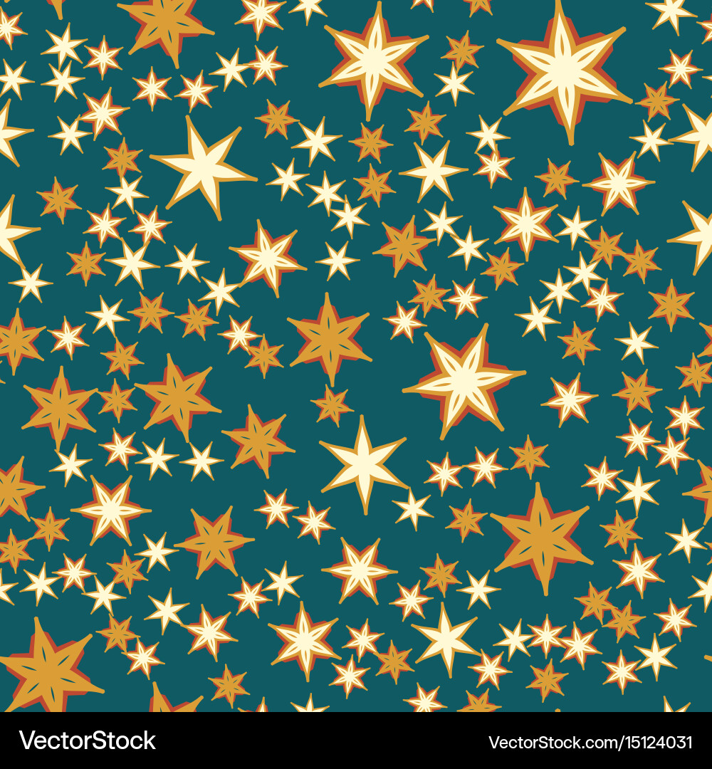 Many stars seamless print Royalty Free Vector Image