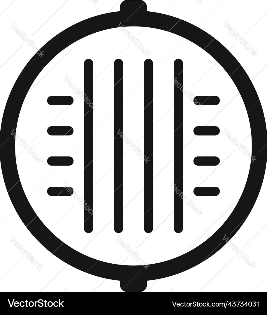 Underground manhole icon simple street lid Vector Image
