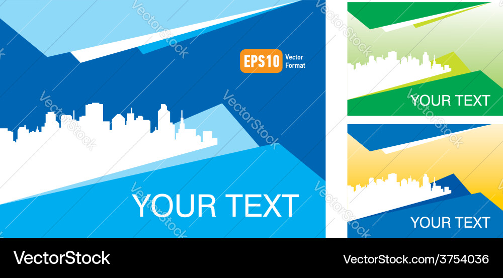 Abstract town and city ad background your text Vector Image