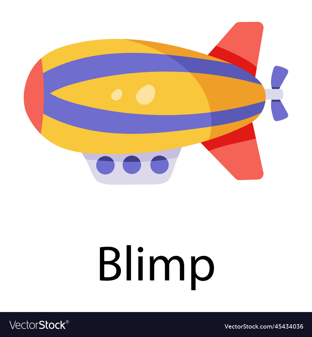 Blimp Royalty Free Vector Image - VectorStock