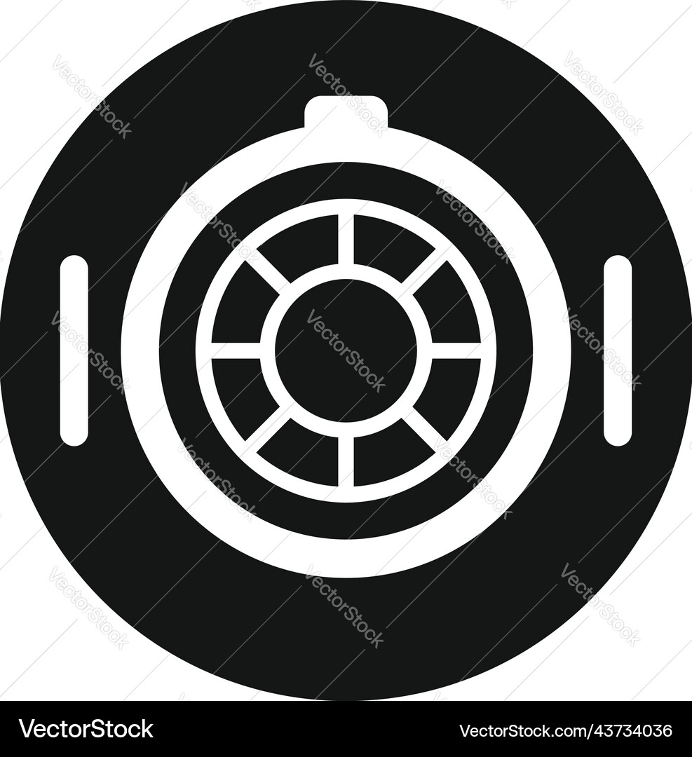 Cap manhole icon simple street sewage Royalty Free Vector