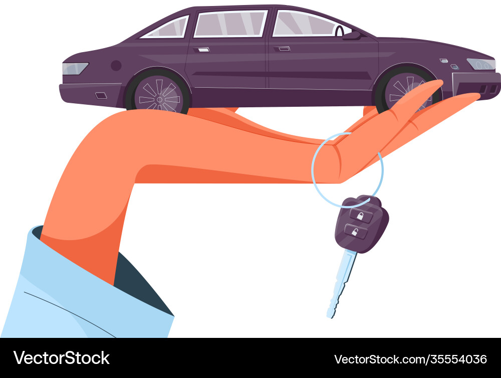 Car flat concept Royalty Free Vector Image - VectorStock