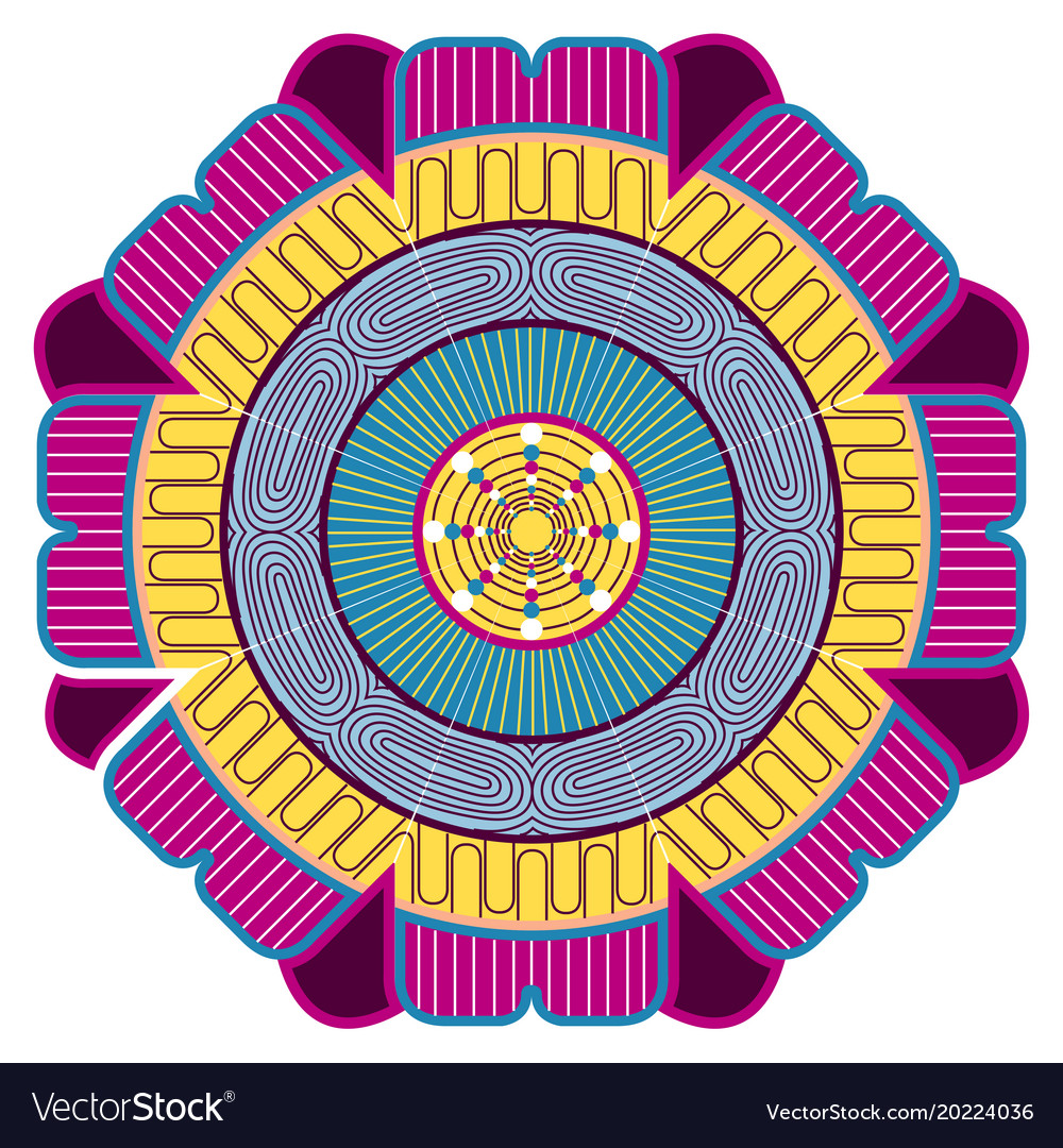 Decorative vintage mandala Royalty Free Vector Image