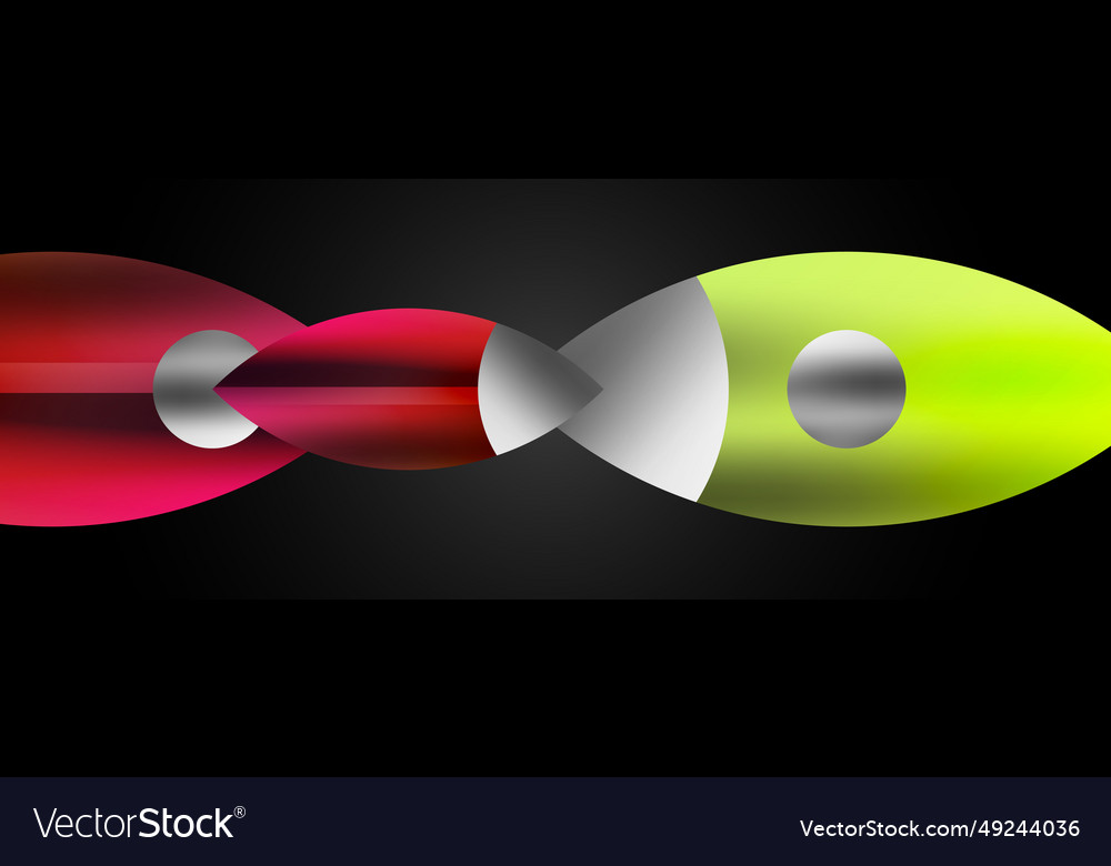 Dynamic lines geometric background visual Vector Image