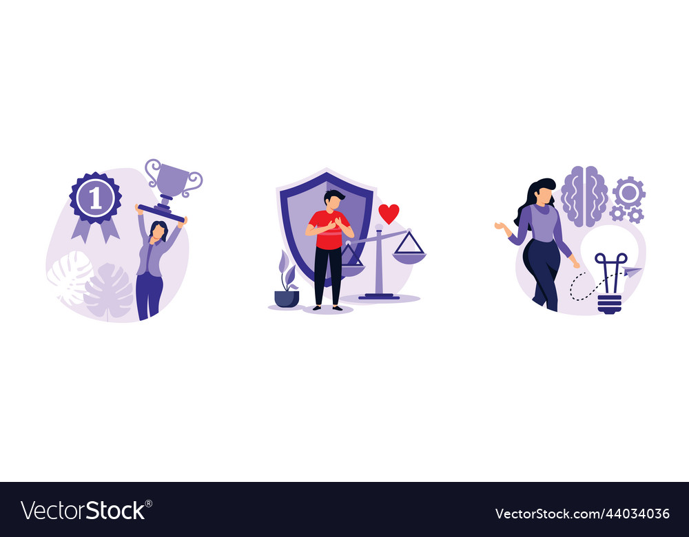 Moral Principles Honour And Honesty Creative Vector Image