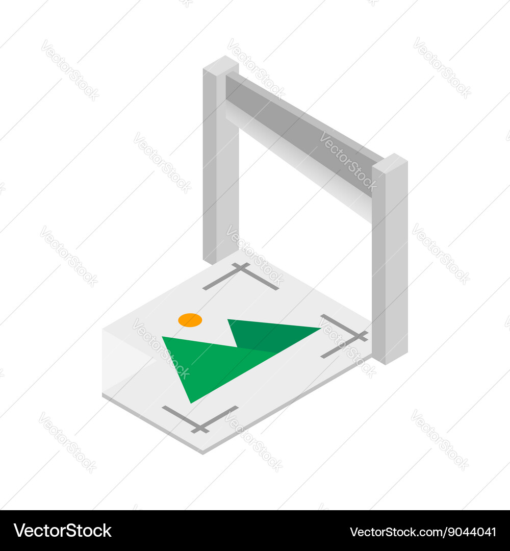 Document printed on a printer icon Royalty Free Vector Image