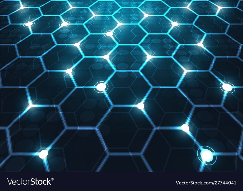 High tech technology geometric Royalty Free Vector Image