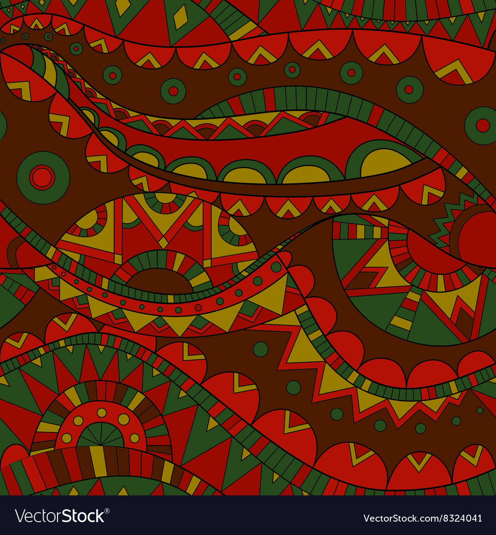 Mexican wave seamless pattern Royalty Free Vector Image