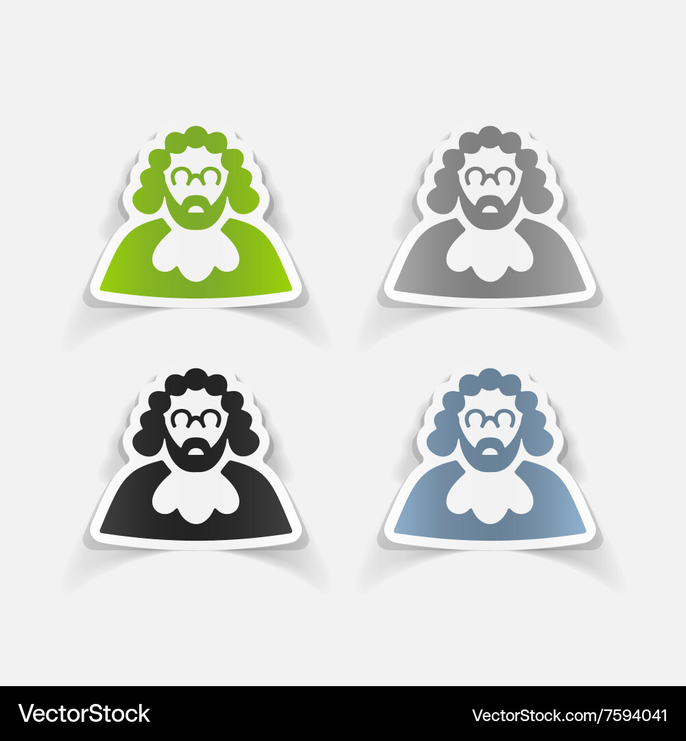 Realistic design element judge Royalty Free Vector Image