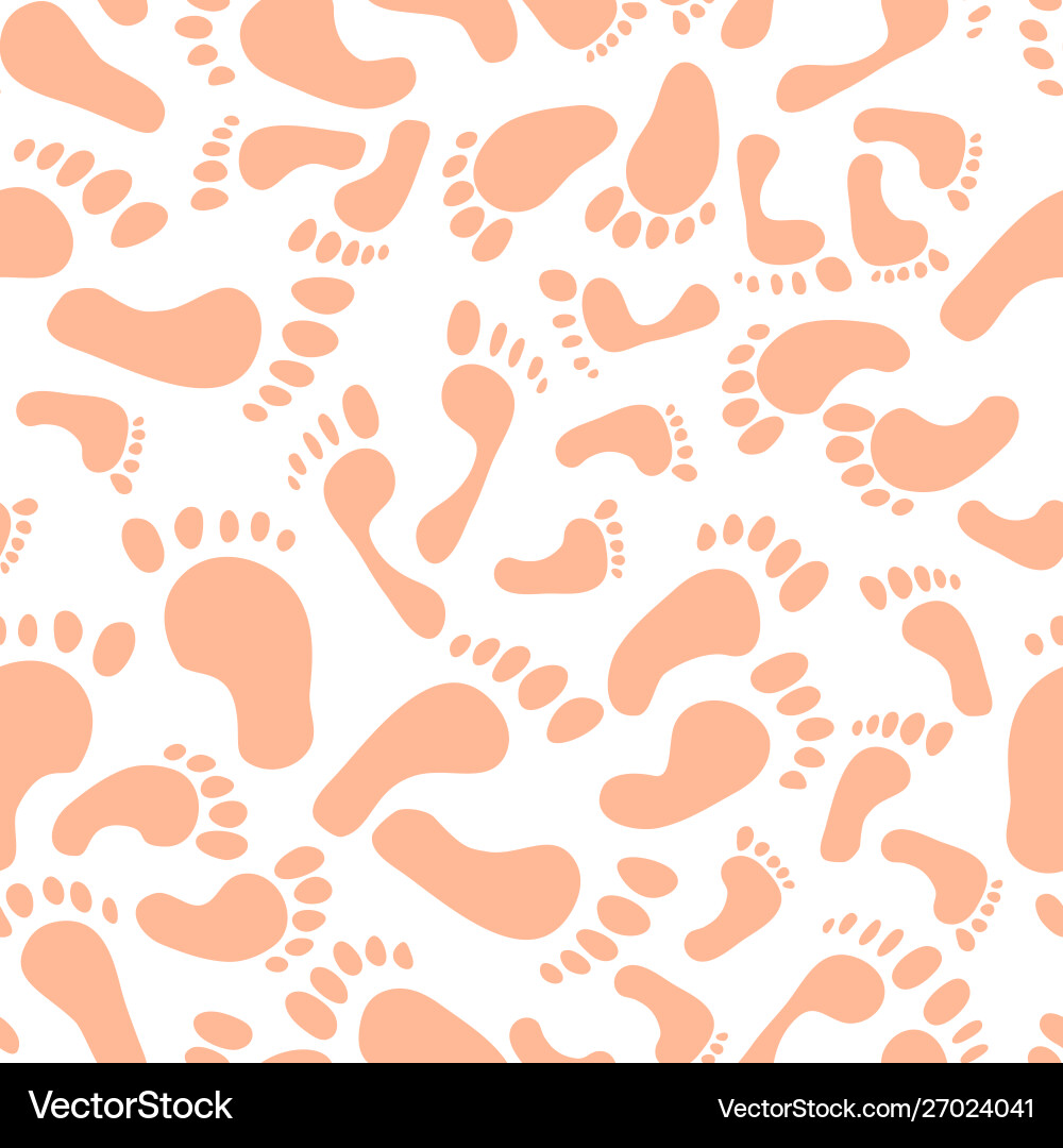Seamless pattern with traces different sizes Vector Image
