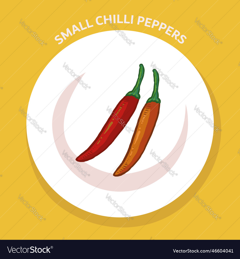 Small chilli pepper Royalty Free Vector Image - VectorStock