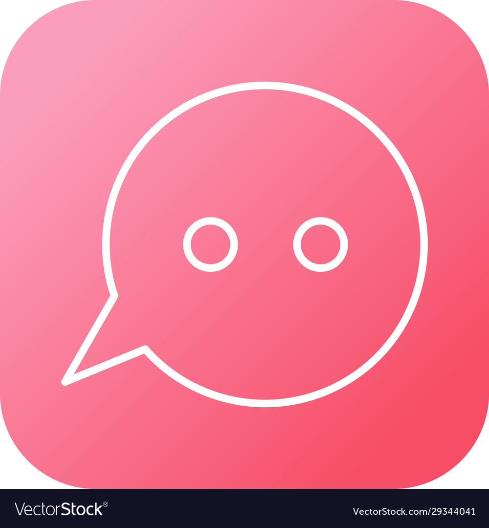 Unique message bubbles line icon Royalty Free Vector Image