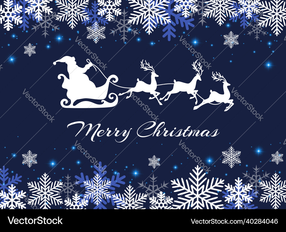 Christmas background with santa claus Royalty Free Vector
