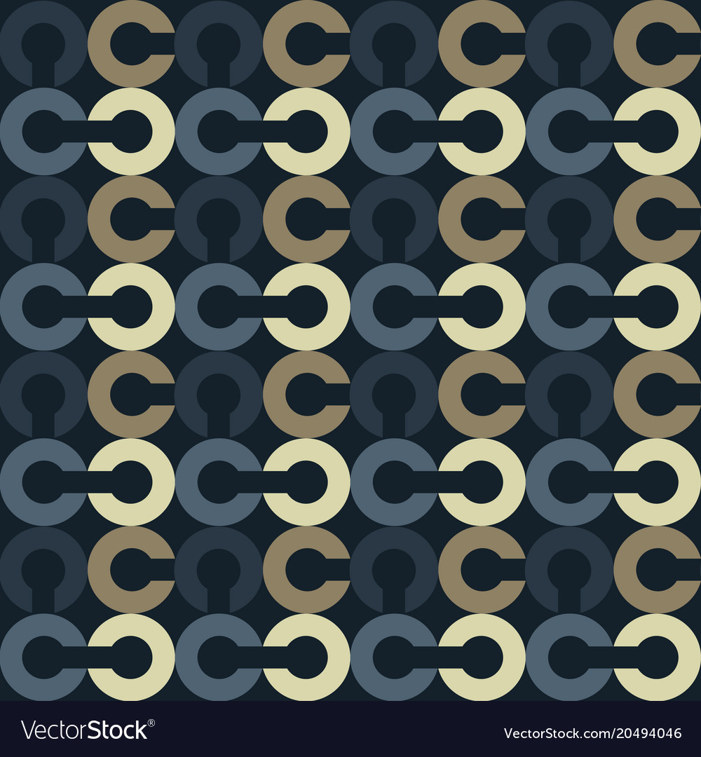 Link chain block seamless pattern Royalty Free Vector Image