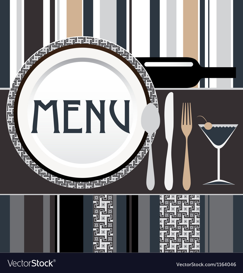 Menu Royalty Free Vector Image - VectorStock
