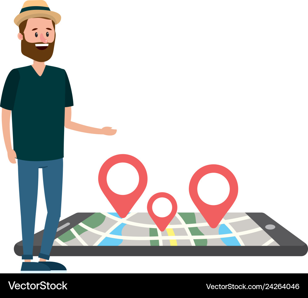Real estate man cartoon Royalty Free Vector Image