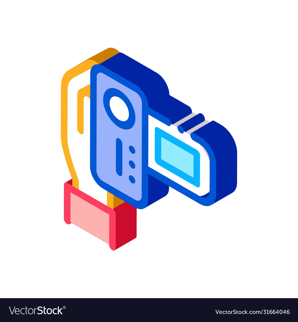 Video camera isometric icon Royalty Free Vector Image