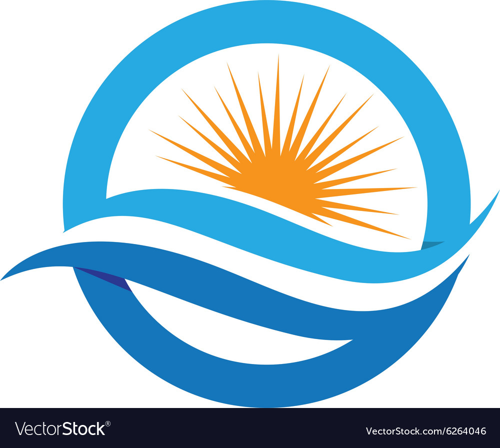 Wave logo Royalty Free Vector Image - VectorStock