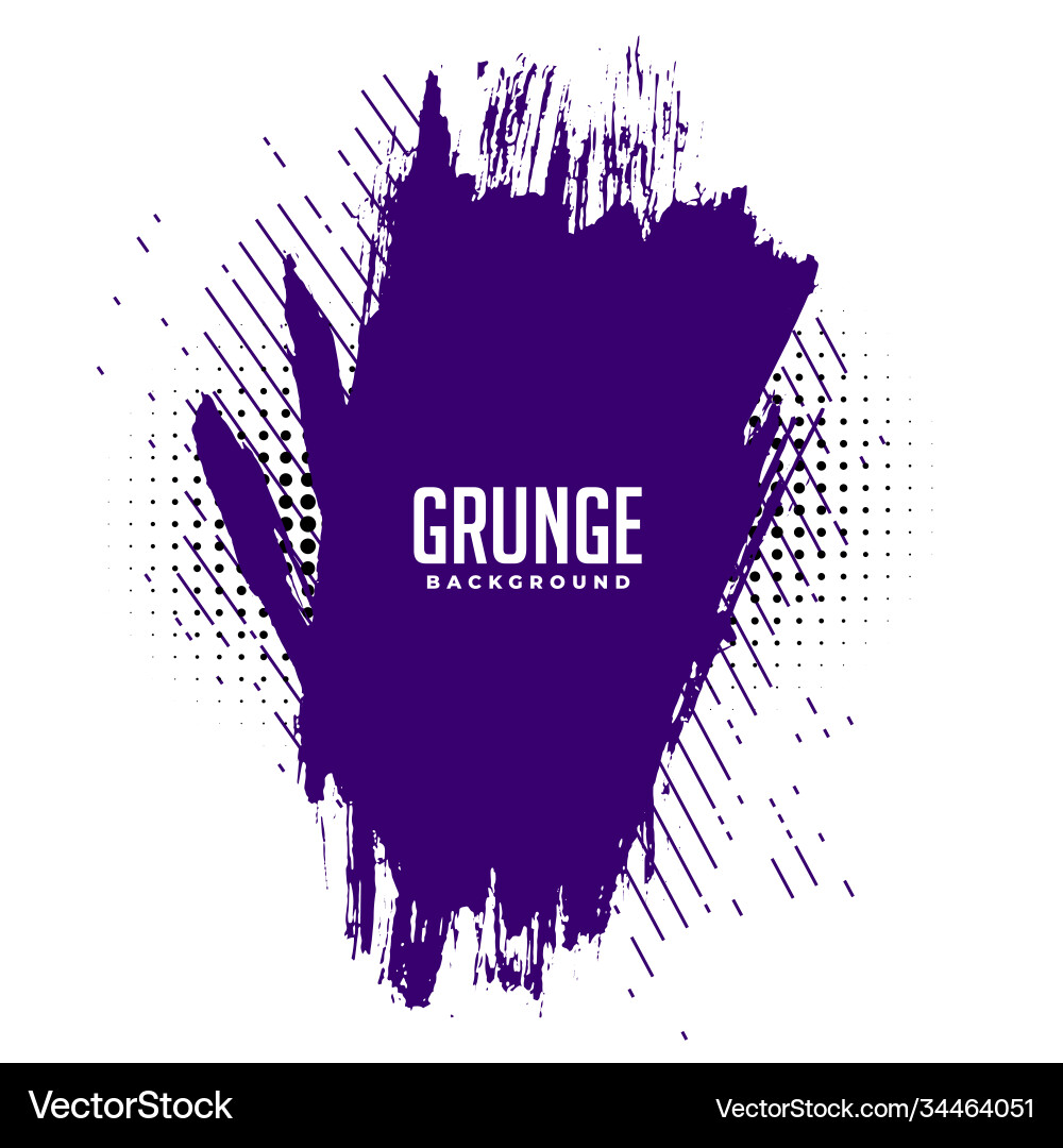 Abstract purple ink splatter grunge texture Vector Image