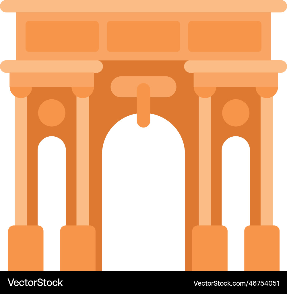 Arch of triumph design Royalty Free Vector Image