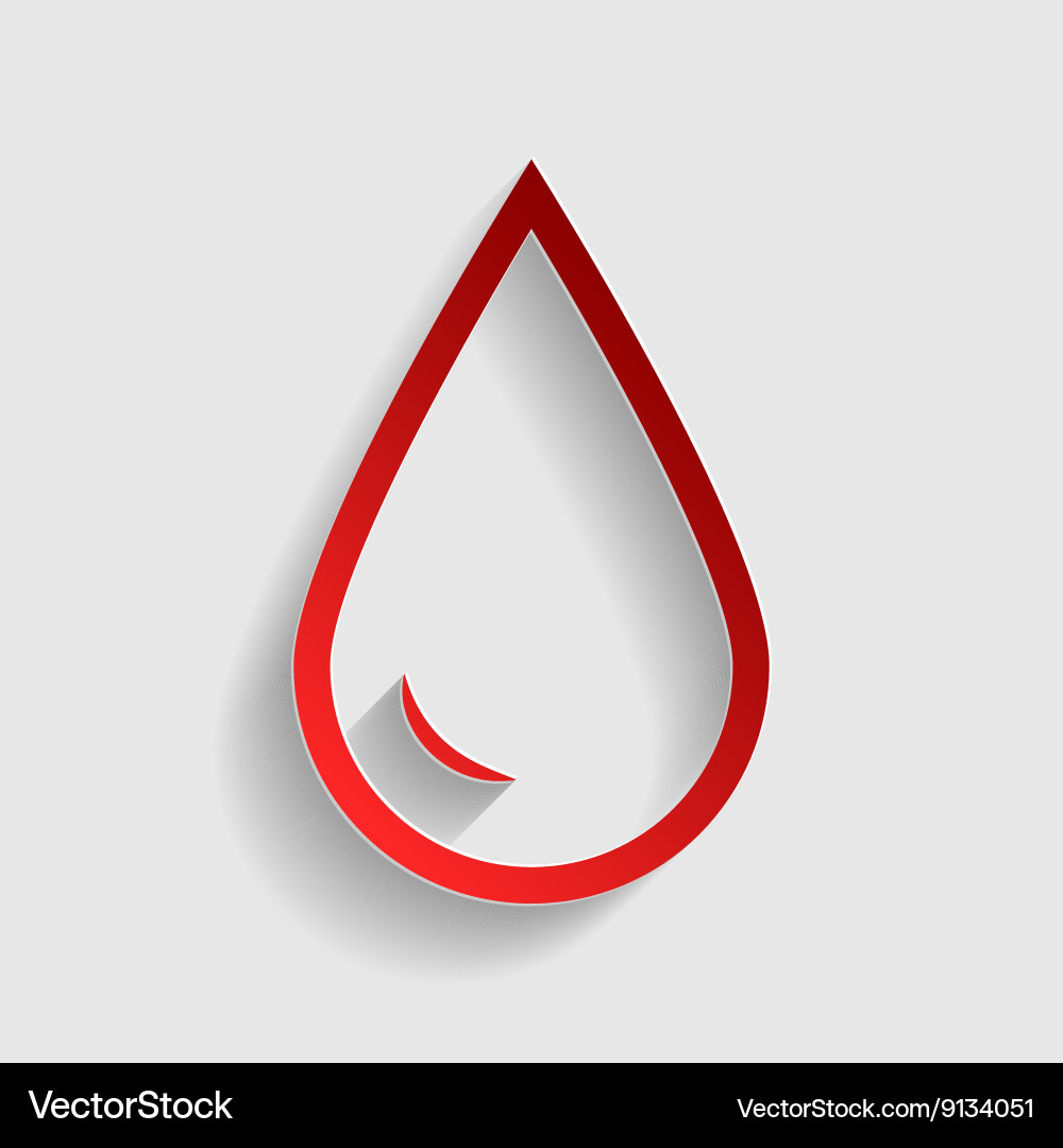 Drop of water sign Royalty Free Vector Image - VectorStock