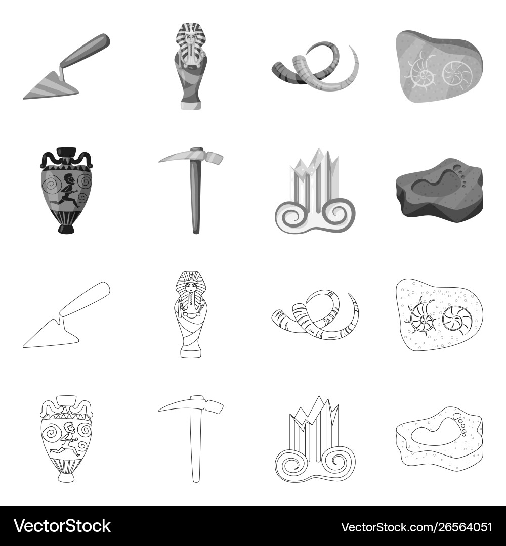 Isolated object story and items symbol set Vector Image