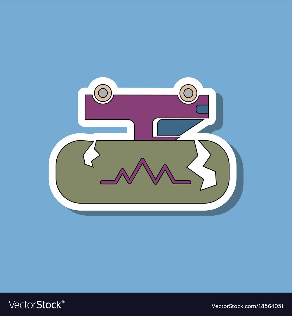 Paper Sticker On Stylish Background Natural Vector Image