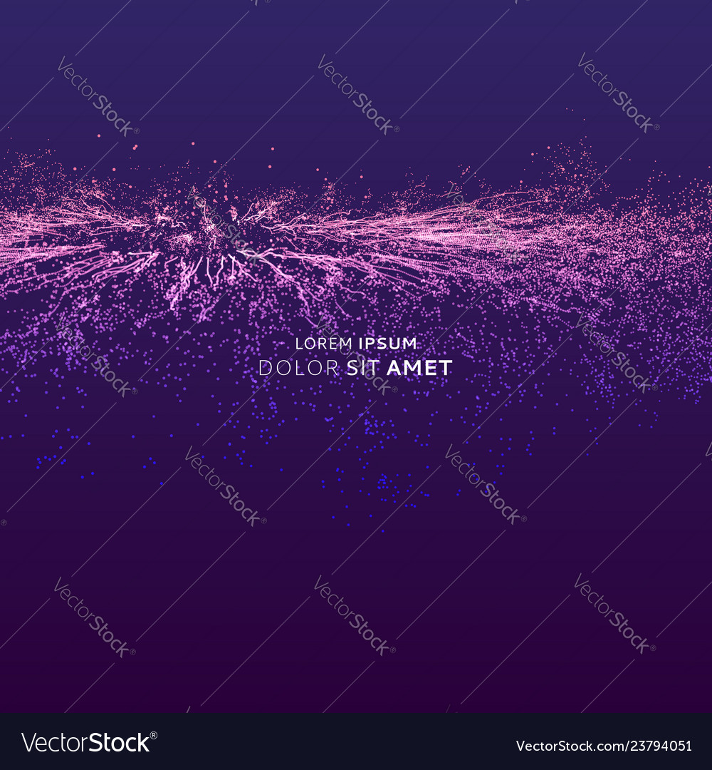 Point explode array with dynamic emitted 3d Vector Image