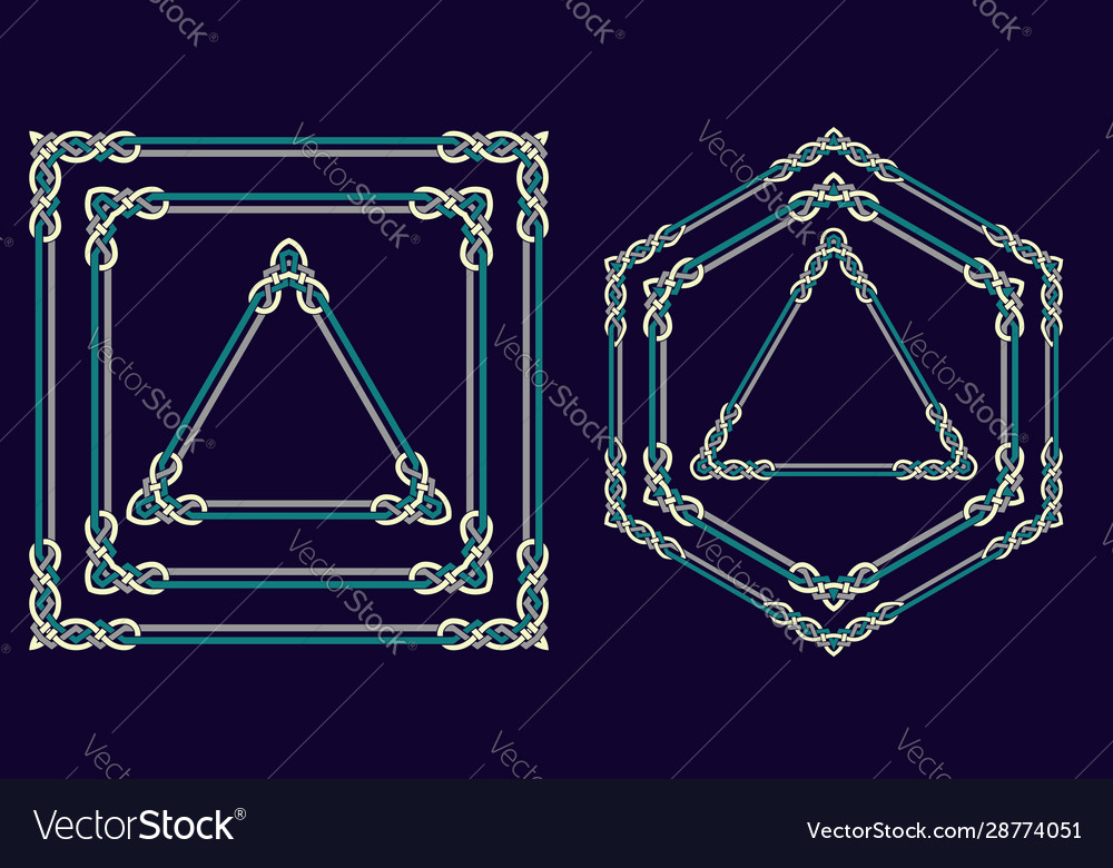 Set different form shapes frames Royalty Free Vector Image