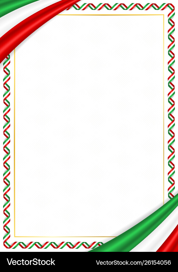 Border made with iran national colors Royalty Free Vector