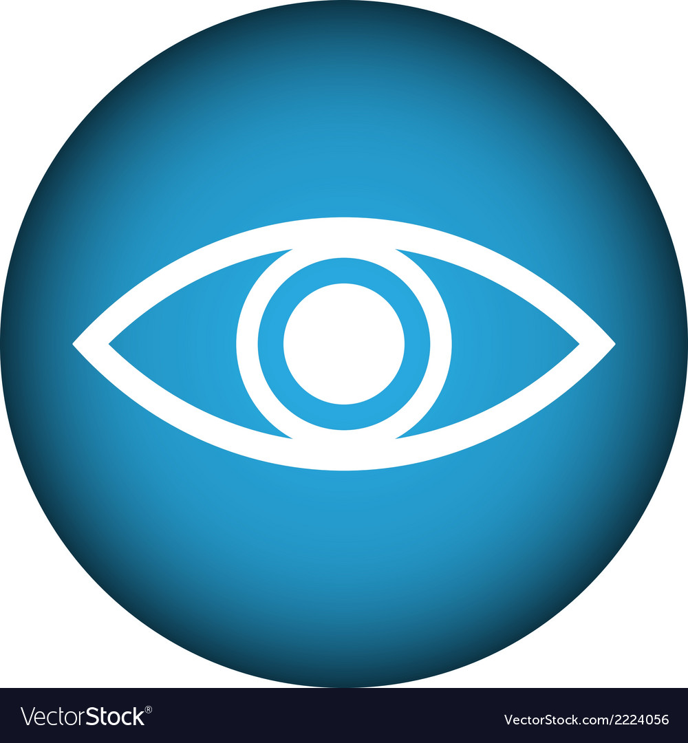 Eye button Royalty Free Vector Image - VectorStock