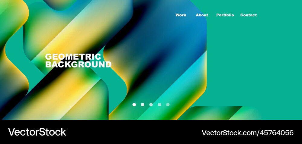Geometric fluid shapes with liquid colors abstract