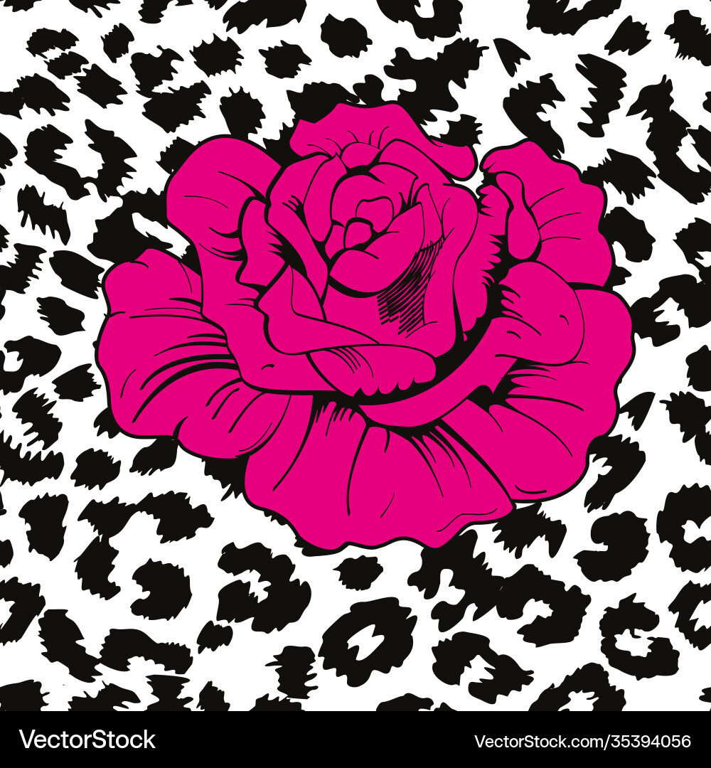 Pink Zebra Print Roses