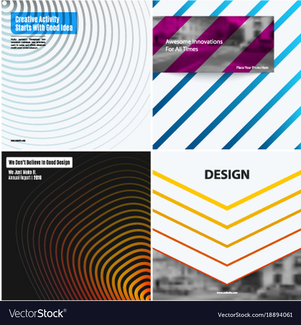 Abstract design elements for graphic layout Vector Image