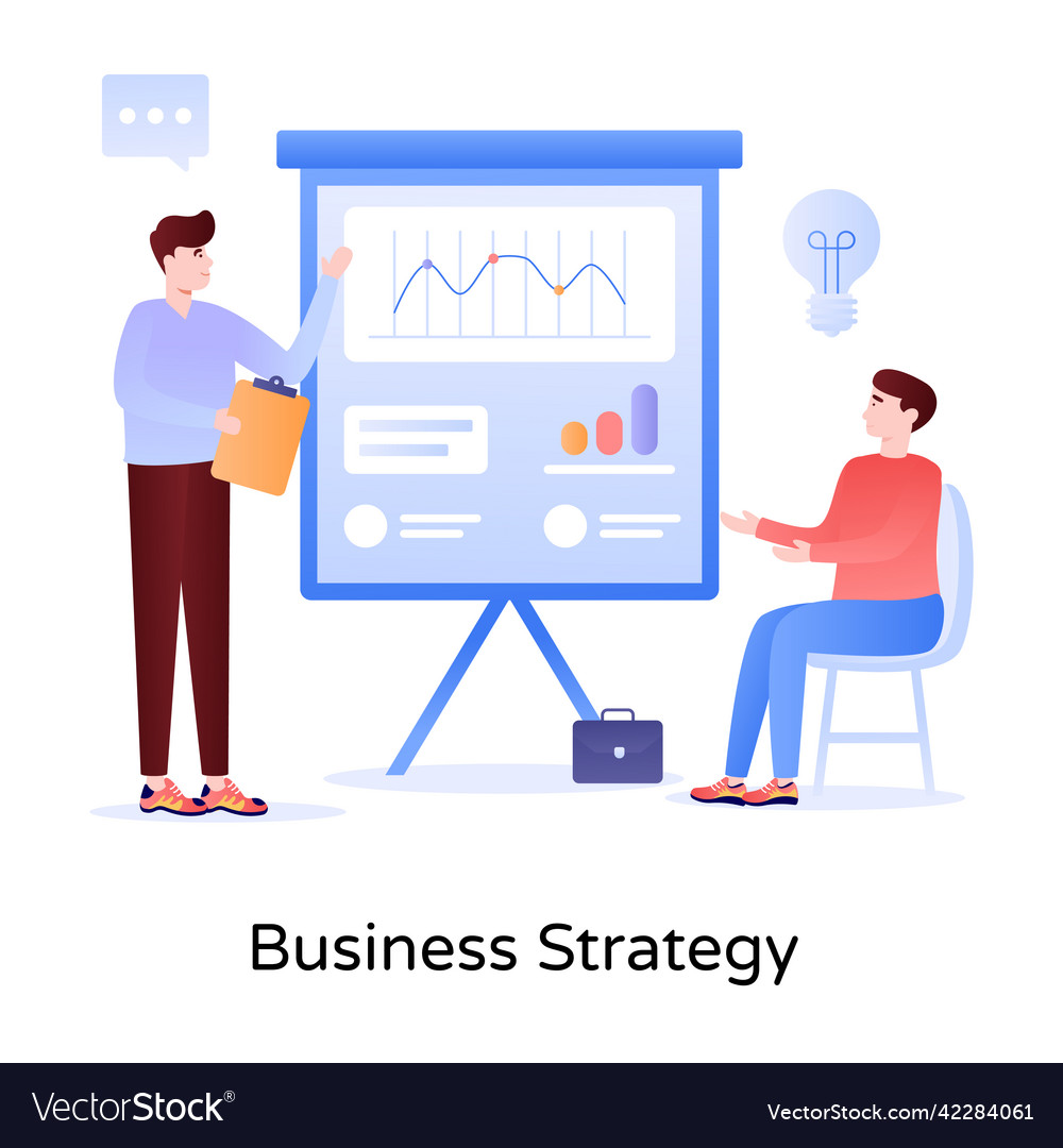 Business strategy Royalty Free Vector Image - VectorStock